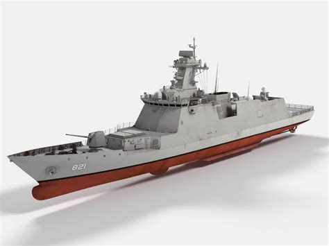 Roks Seoul Ffg 821 Daegu Class Frigate 3d Model By Mermodels