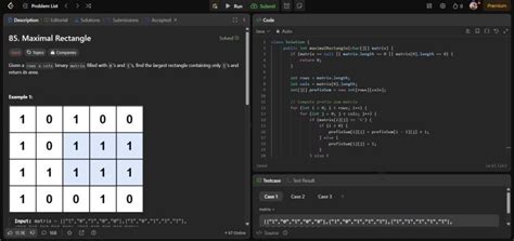 30daysofcode Day25 Java Maximalrectangle Dynamicprogramming Stack