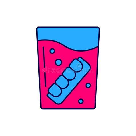 Filled Outline False Jaw In Glass Icon Isolated On White Background Dental Jaw Or Dentures