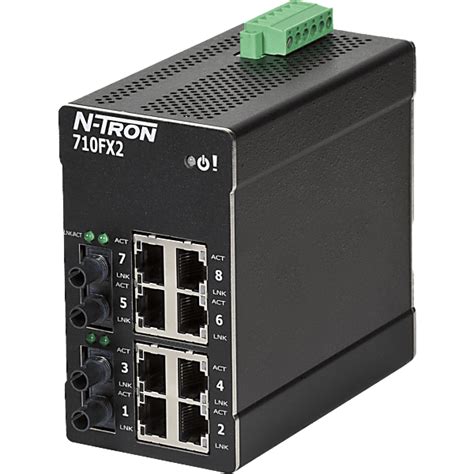 N Tron® 710fx2 St Managed 10 Port Industrial Ethernet Switch