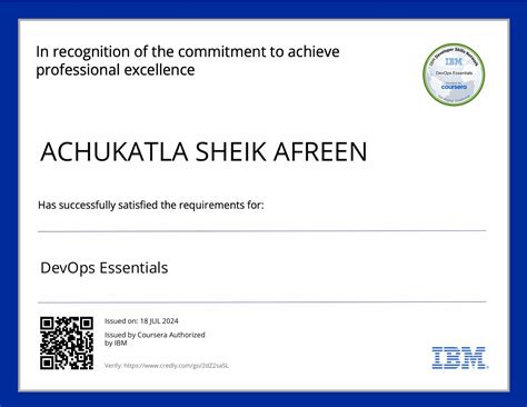 Achukatla Sheik Afreen On Linkedin Devops Learningjourney Coursera
