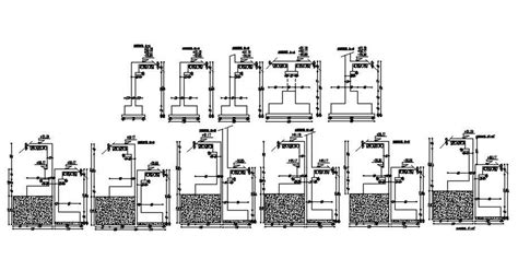 Different Structure Sections Design With Formwork Details In Autocad 2d Drawing Cad File Dwg File