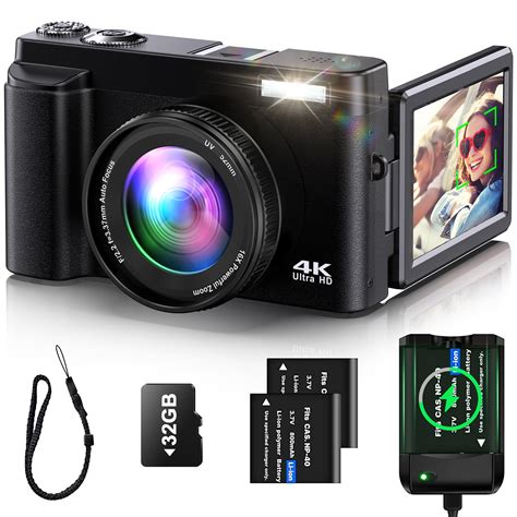 4k Digital Camera For Photography Auto Focus Vlogging Camera For Youtube Video With 3 180