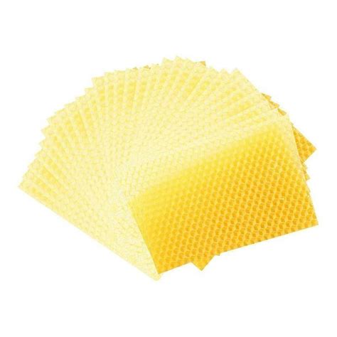 Beeswax Sheets 30pcs Beeswax Foundation Sheets Wax Foundation For Bee Frames Natural Honeycomb