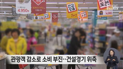 관광객 감소로 소비 부진건설경기 위축 Youtube
