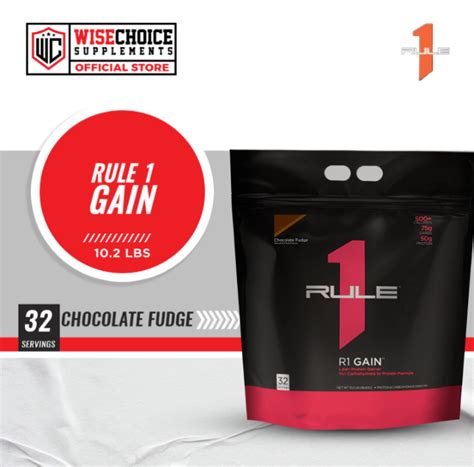 Rule 1 R1 Gain 10 Lbs Chocolate Fudge Flavor Lazada Ph