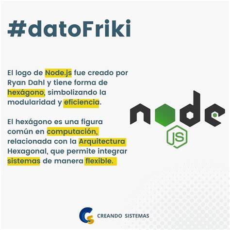 Creando Sistemas El Logo De Nodejs Creado Por Ryan Dahl Tiene
