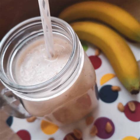 Peanut Butter And Banana Vegan Smoothie Protein Packed Breakfast