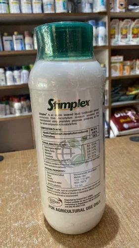 White Liquid Stimplex Biostimulant Bottle Packaging Size 1 Litre At ₹ 1000 Litre In Bindki