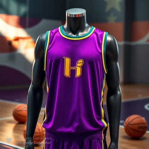 Purple Basketball Jersey Nba Style Design Free Ai Art Generator