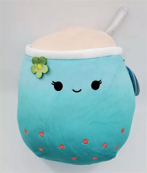 11and Squishmallows Bubble Tea Tropical Drink Blue Boba Jakarria Plush Toy £1553 Picclick Uk