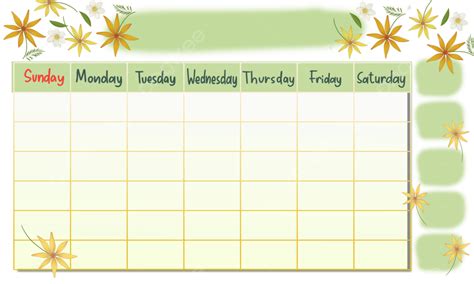 Hand Drawn Weekly Class Schedule Template Time Schedule Weekly