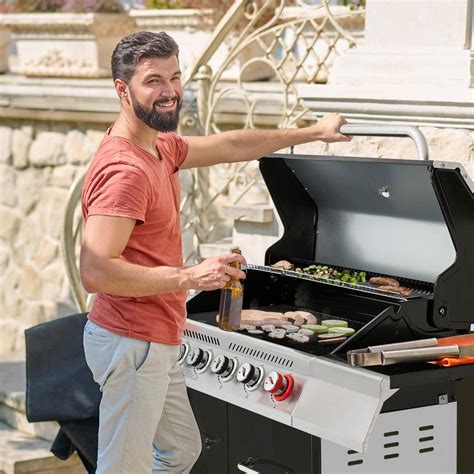 Royal Gourmet Ga6402h 6 Burner Bbq Liquid Propane Gas Grill With Sear