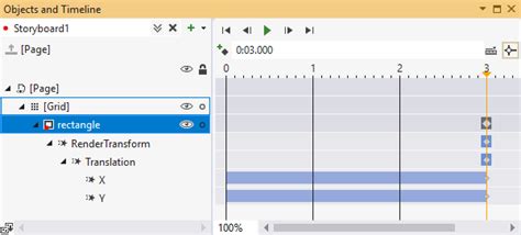 Animate Objects In Xaml Designer Blend For Visual Studio Microsoft