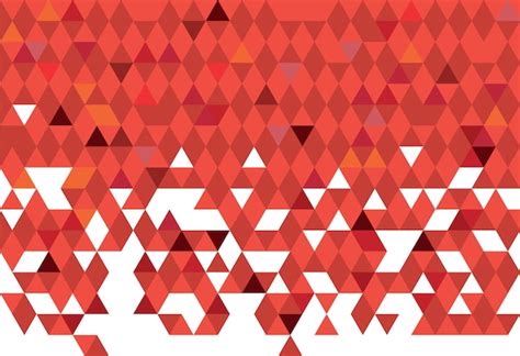 Premium Vector Red Triangular Pattern Isolated Background