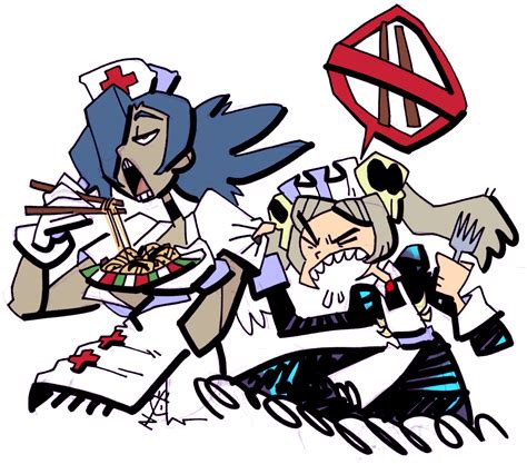 Magnagallina Bloody Marie Skullgirls Valentine Skullgirls Skullgirls Angry Chopsticks
