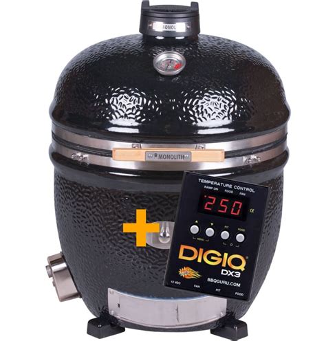 Monolith Keramikgrill LeCHEF PRO 2 0 Schwarz DigiQ