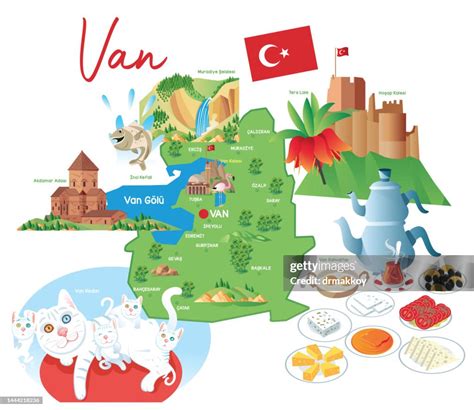 Cartoon Map Of Van High Res Vector Graphic Getty Images