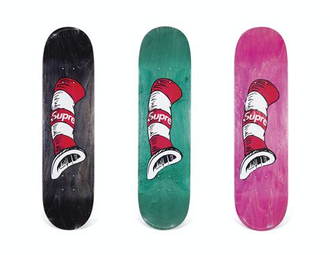 A Set Of Three Cat In The Hat Skateboards Supreme 2018 Christies