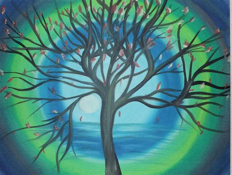 Tree Of Life Oil Painting CanvasBrightBeautiful By CreateArt Love