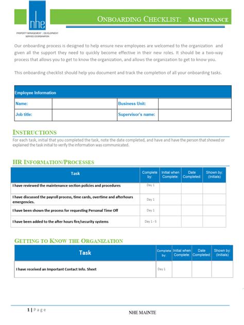 chapter 11 section 11 9 maintenance training checklist pdf