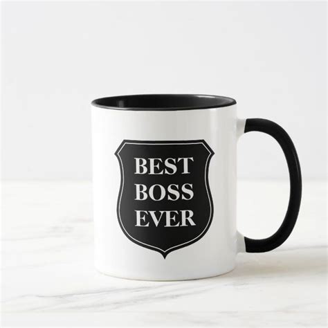 Best Boss Ever Coffee Mug With Quote Zazzle