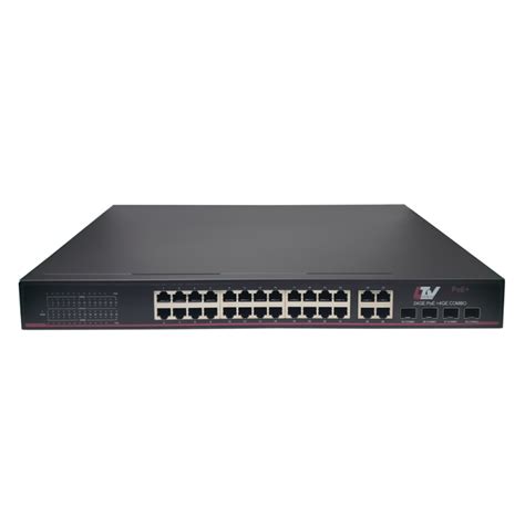 Коммутатор LTV-3S24G4C-MP дальность до 100 м (250 м при CCTV), RACK ...