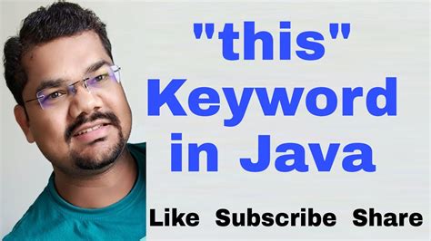 This Keyword In Java With Example Program Java This Keyword Youtube