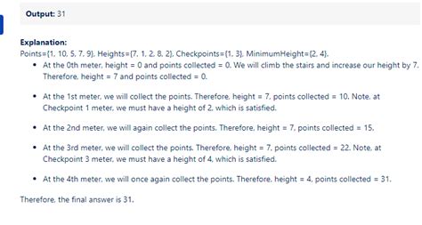 Solved Input Specification Input1 An Array Of Integers Chegg