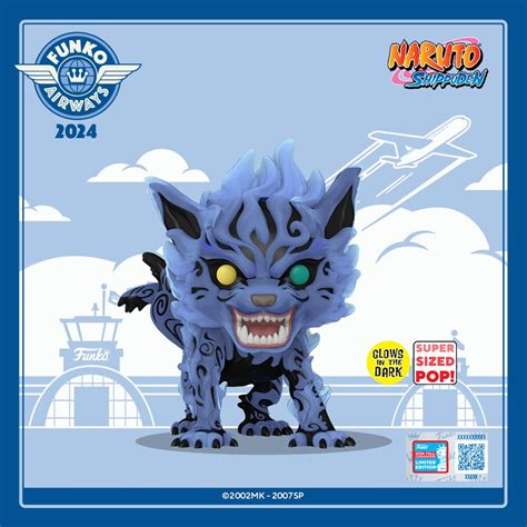Naruto Matatabi Glow 2024 Fall Convention Exclusive Super Sized Funk