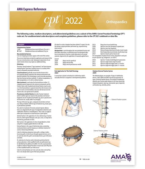 Cpt Express Reference Coding Card 2022 Orthopaedics 9781640161771
