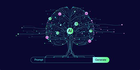illustration of abstract stream information big data technology ai