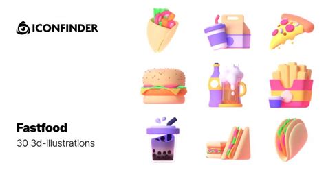 Fastfood 3d Illustrations By Nixx Design 3d Illustration