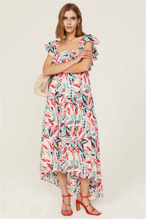 Floral Flutter Sleeve Dress By Peter Som X Rtr Rent The Runway