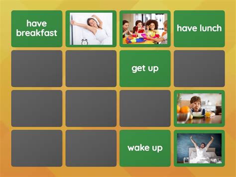 DAILY ROUTINES Memory Matching Pairs