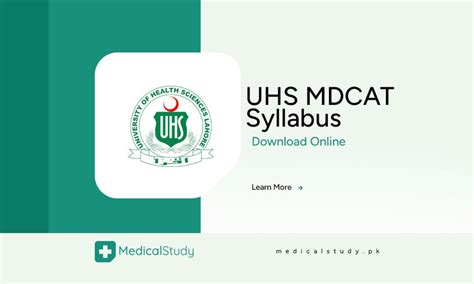 Uhs Mdcat Syllabus 2025 2026 Download Pdf