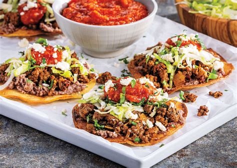 Tostadas De Carne Molida Ground Beef Tostadas Vallarta Supermarkets