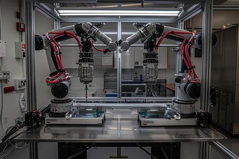 Robotic Arms Performing Tasks In Clean Rooms For Semiconductor Manufacturing Premium Ai