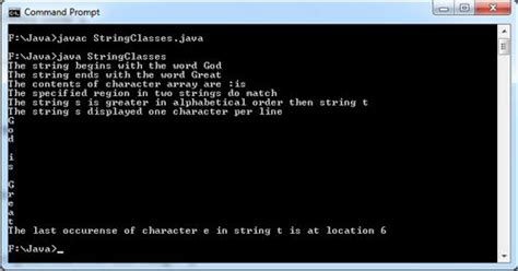 String Classes In Java Examples Computer Notes