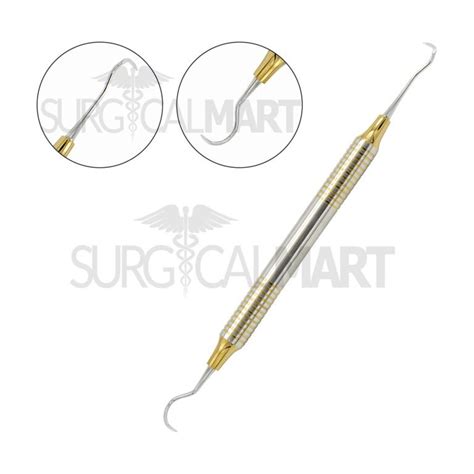 Dental Sickle Scaler Anterior Towner Jacquette U15 33 Gold Silver