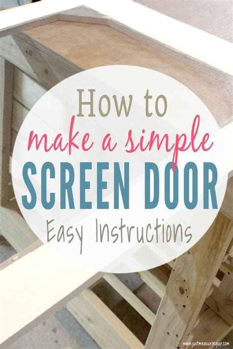 How To Build A Diy Screen Door From Scrap Wood Easy Diy Tutorial