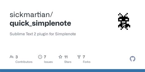 GitHub Sickmartian Quick Simplenote Sublime Text Plugin For Simplenote