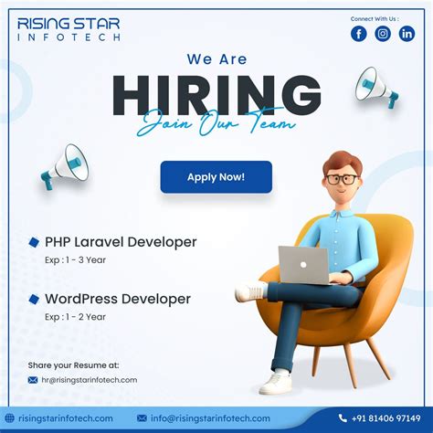 Hiring Laraveldeveloper Wordpressdeveloper Php Careeropportunity Rising Star Infotech