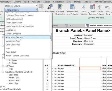 Create Customized Panel Schedules Autodesk