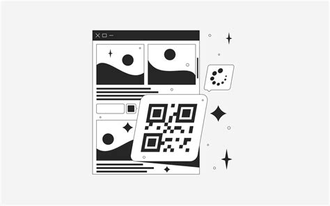 Abstract QR Code Illustration SVG Vector Flowbase