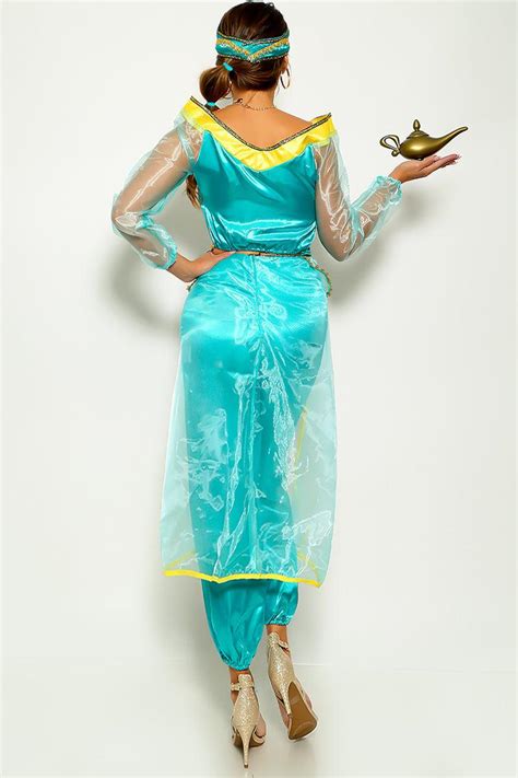 Jade Gold Sequin Satin Sexy Princess Jas 3 Pc Costume Amiclubwear