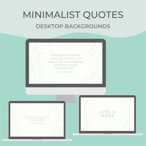 Minimalist Desktop Wallpaper Quotes Bundle Etsy
