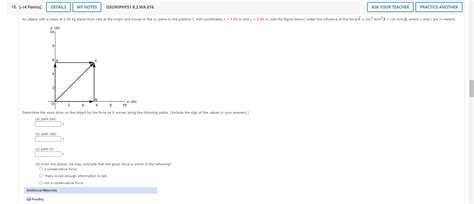 Solved Determine The Work Done On The Object By The Force As Chegg