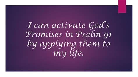 I Can Activate Gods Promises In Psalm 91 Practical Biblical Books