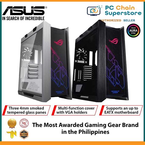 Asus Rog Strix Helios Gx601 Rgb Atx Eatx Mid Tower Gaming Casing